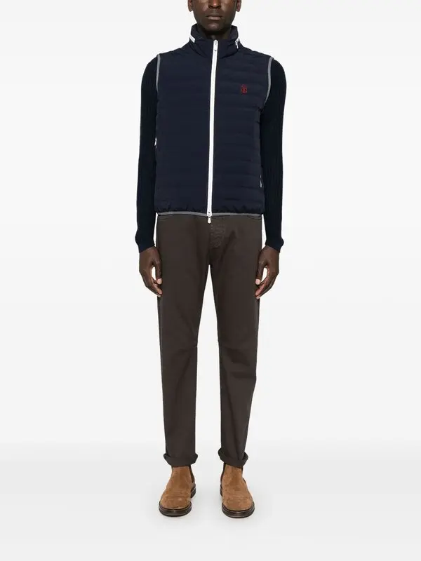 Brunello Cucinelli Padded Gilet - Blue