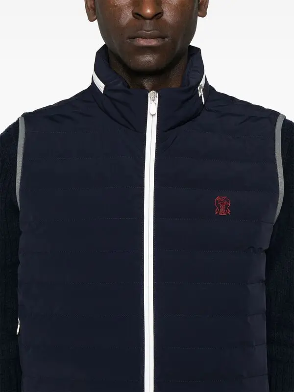 Brunello Cucinelli Padded Gilet - Blue