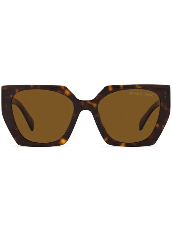 Prada Tortoiseshell-effect Square Sunglasses