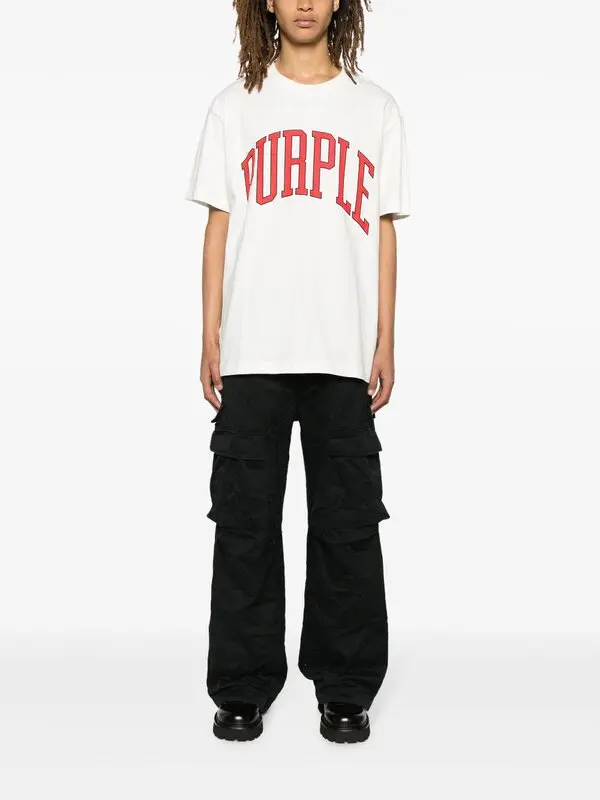 PURPLE BRAND Double Pocket Cargo - Black