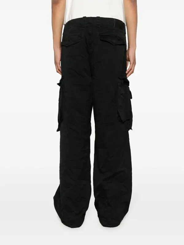 PURPLE BRAND Double Pocket Cargo - Black