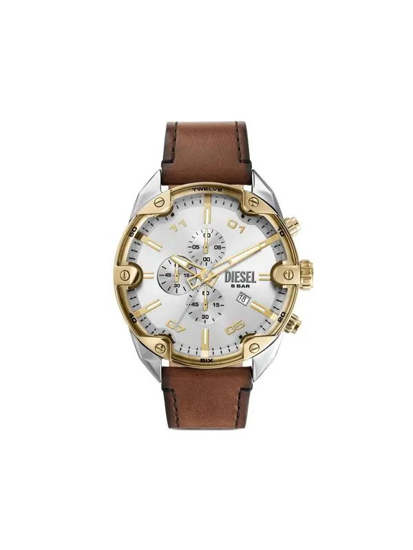 DIESEL® 49mm Chronograph Watch - Silver