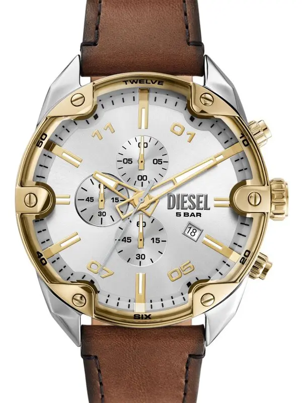 DIESEL® 49mm Chronograph Watch - Silver