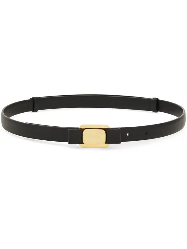 FERRAGAMO Vara Plate Belt - Black
