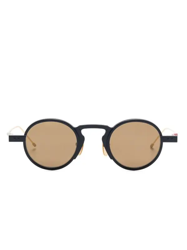 Thom Browne Round Frame Sunglasses - Black