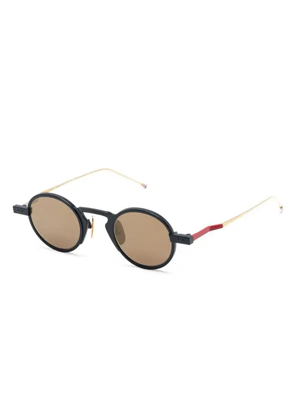 Thom Browne Round Frame Sunglasses - Black