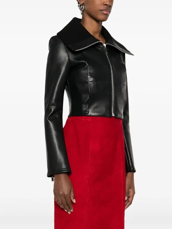 Alexander McQueen Folded-collar Leather Jacket