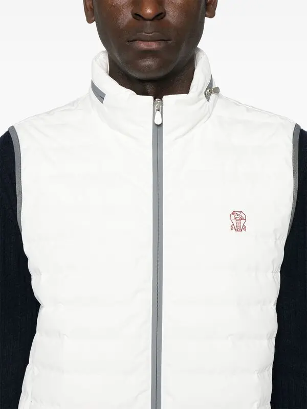 Brunello Cucinelli Padded Gilet - Neutrals