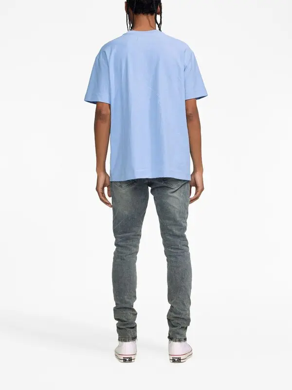 PURPLE BRAND Faded Low-rise Jeans - Black