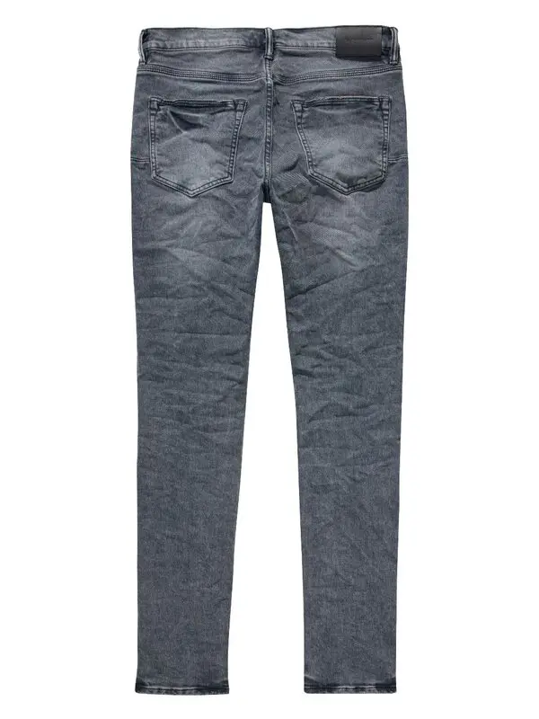 PURPLE BRAND Faded Low-rise Jeans - Black