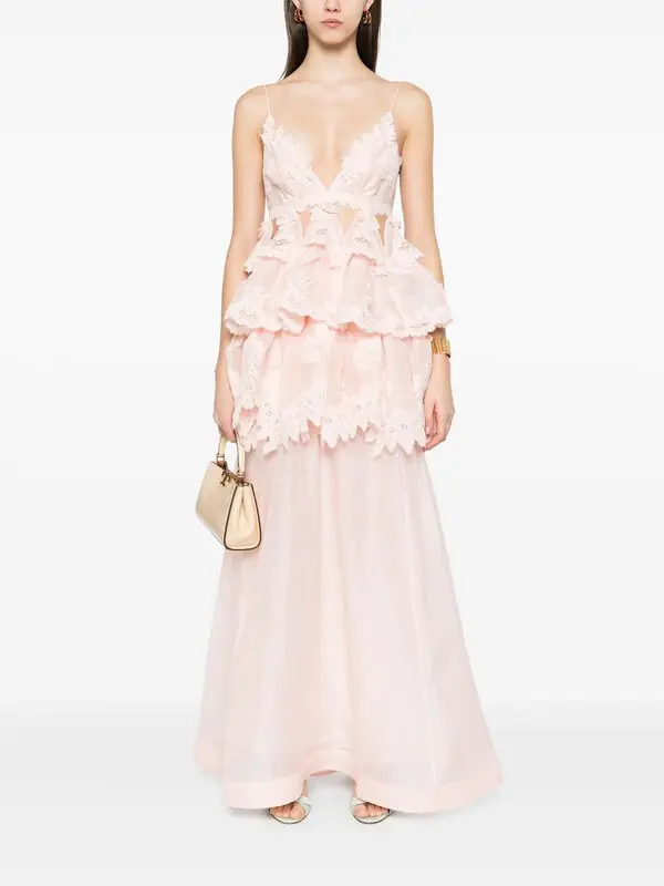 Zimmermann Tiered Lace Maxi Dress