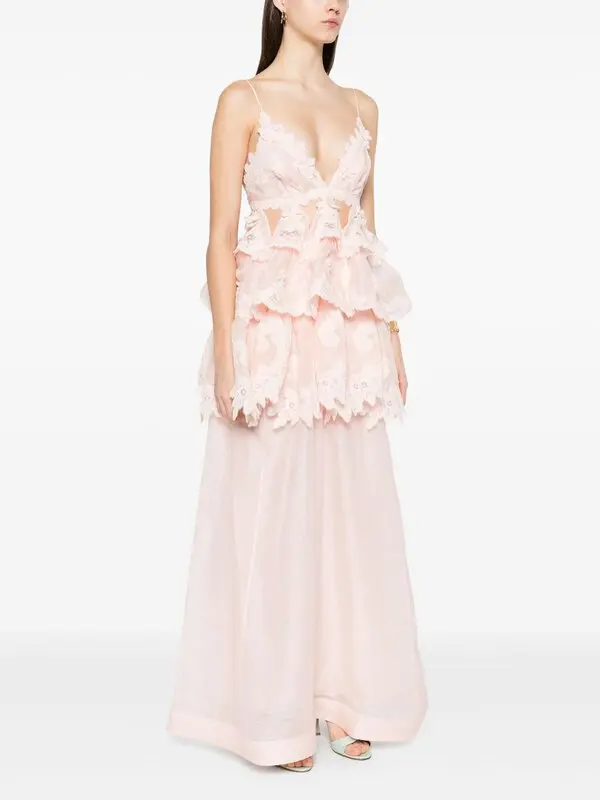 Zimmermann Tiered Lace Maxi Dress