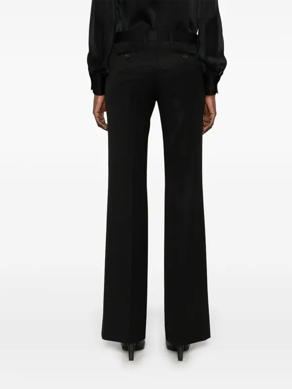 TOM FORD Wool Tailored Trousers - Black