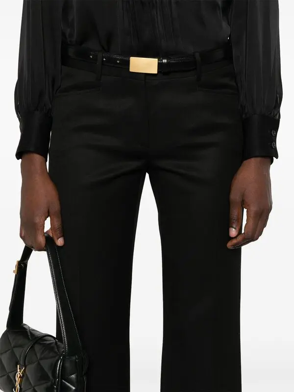 TOM FORD Wool Tailored Trousers - Black