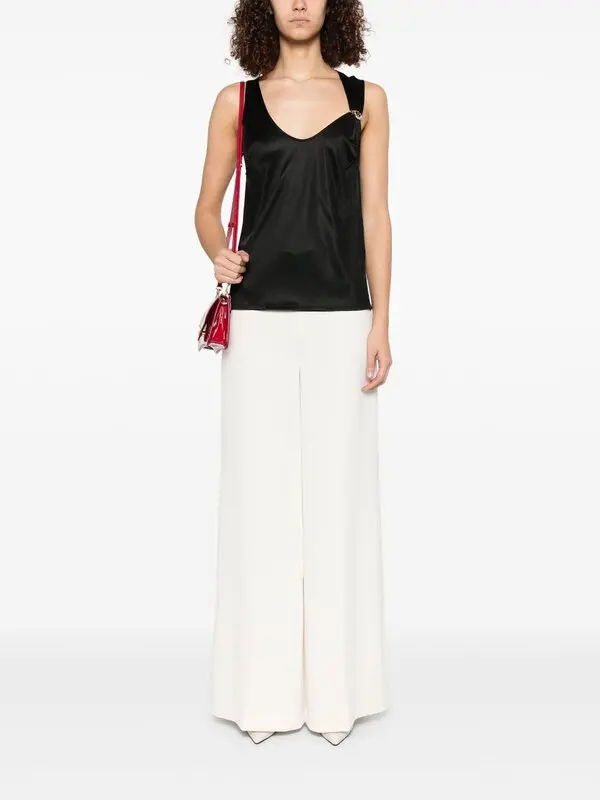 TWINSET Crepe Palazzo Pants - Neutrals