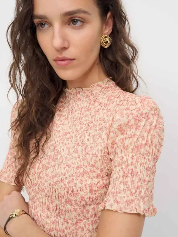 REFORMATION Aggie Top - Natural
