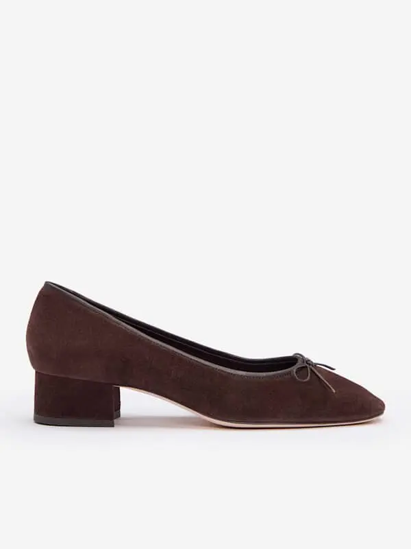 REFORMATION Terry Ballet Pump - Brown