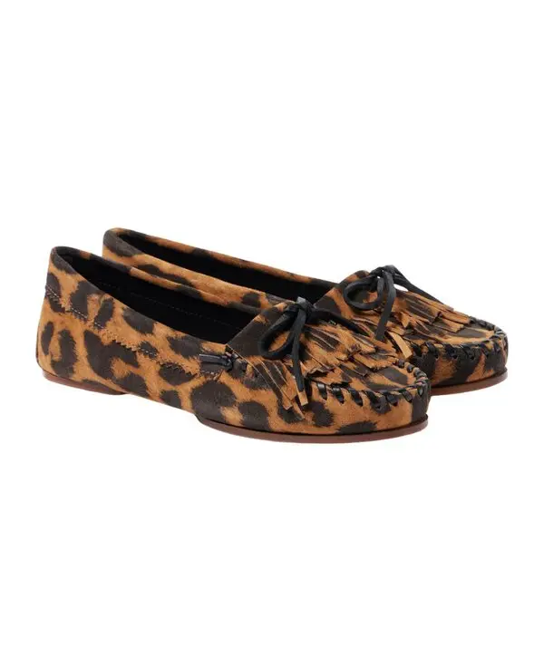 Paris Texas Indie Leopard-print Suede Loafers
