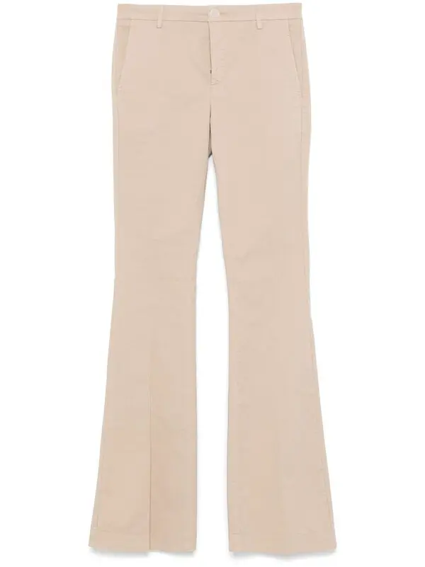 TWINSET Flared Twill Trousers