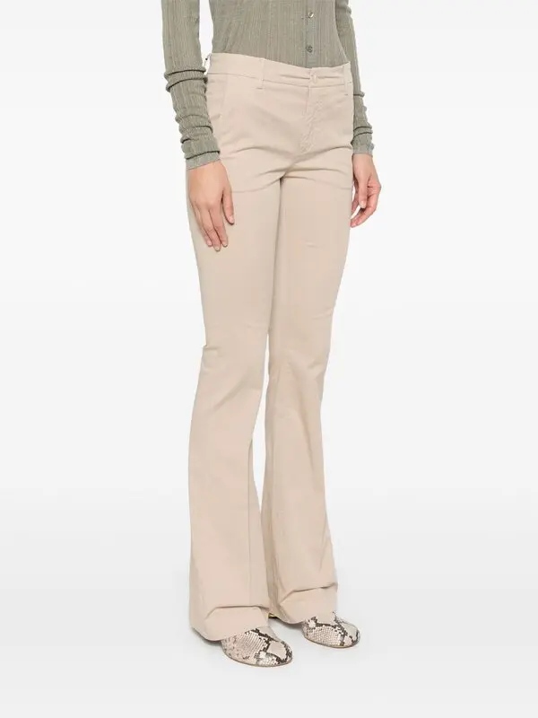 TWINSET Flared Twill Trousers
