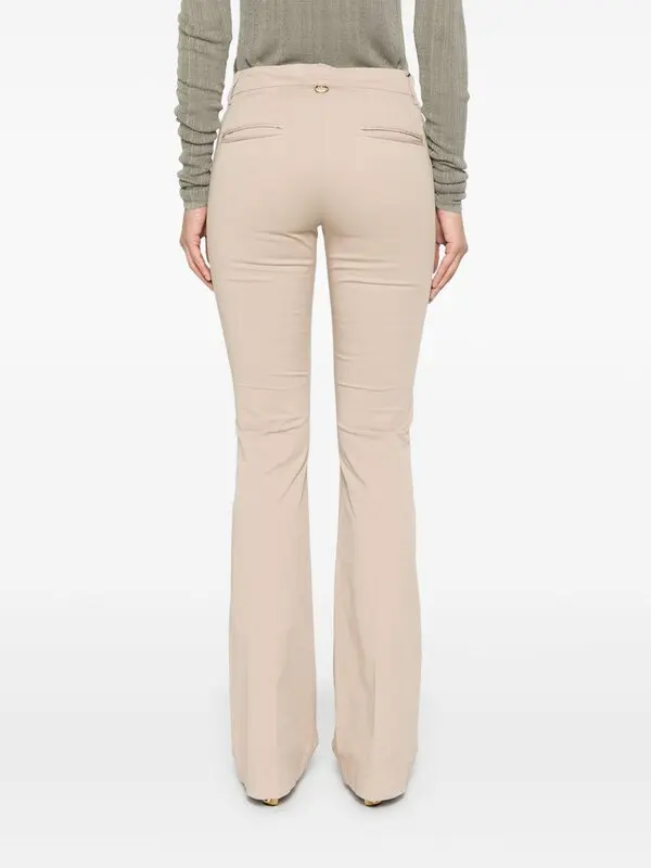 TWINSET Flared Twill Trousers