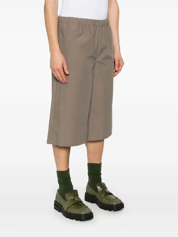 RIER Waxed Poplin Shorts - Grey