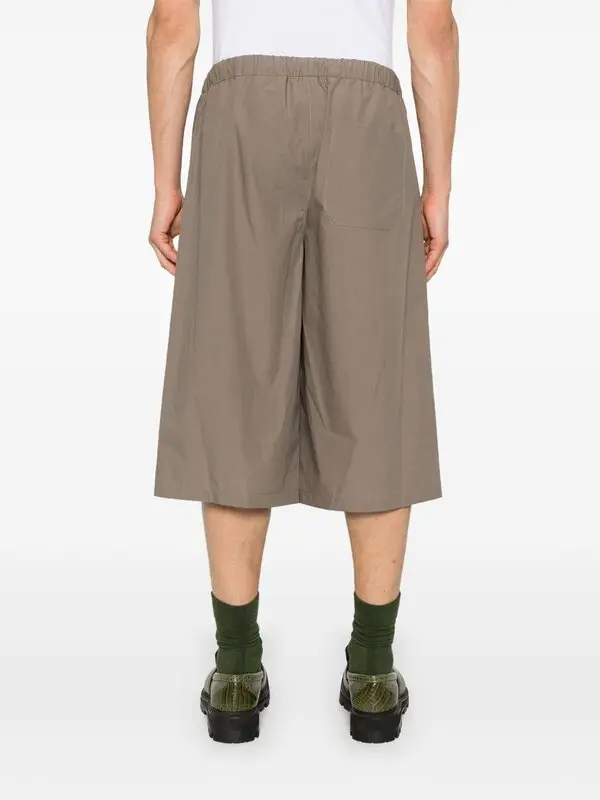 RIER Waxed Poplin Shorts - Grey