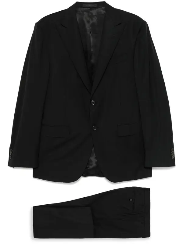 Corneliani Single-breasted Suit - Black