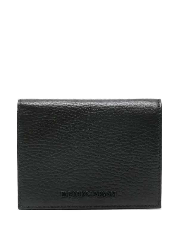 Emporio Armani Logo-lettering Wallet - Black