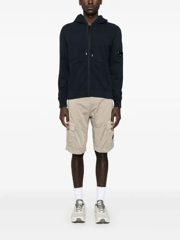 C.P. COMPANY Satin Cargo Shorts - Neutrals