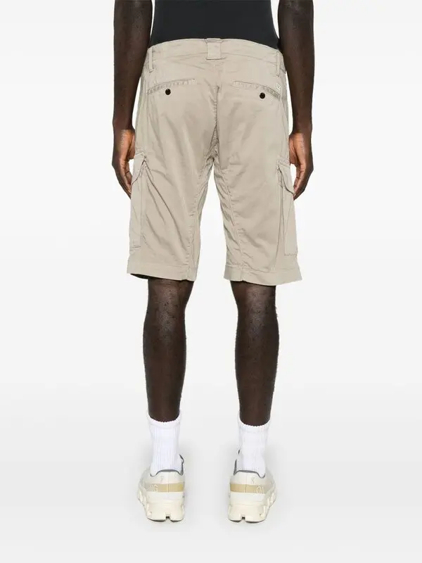 C.P. COMPANY Satin Cargo Shorts - Neutrals