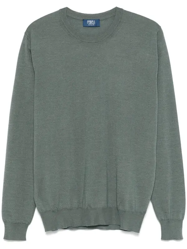Fedeli Fine-knit Sweater - Grey