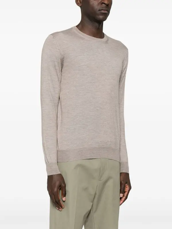 Fedeli Fine-knit Pullover Sweater - Neutrals