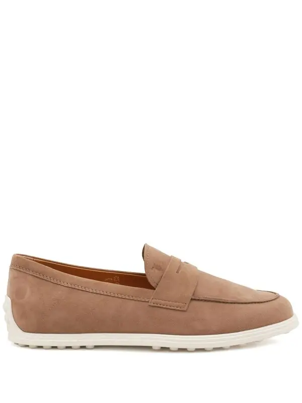 TOD'S Suede Loafers - Brown