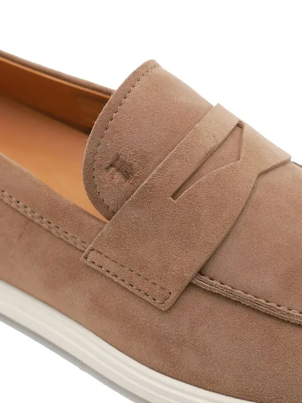 TOD'S Suede Loafers - Brown