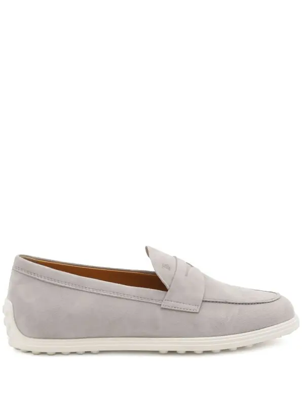TOD'S Suede Loafers - Grey