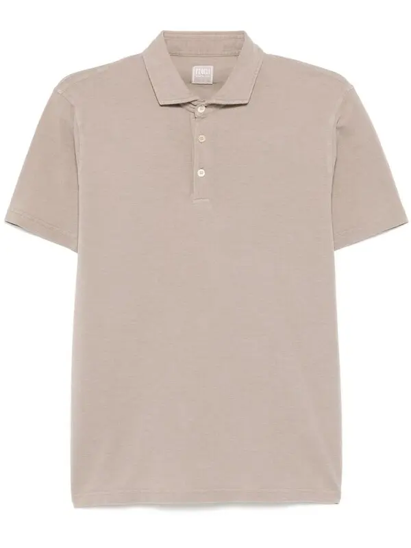 Fedeli Piqué Polo Shirt - Grey