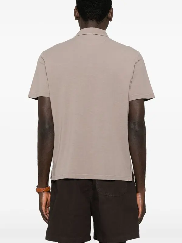 Fedeli Piqué Polo Shirt - Grey