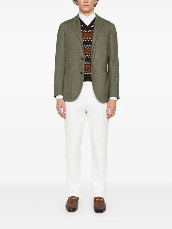 Boglioli Single-breasted Blazer - Green