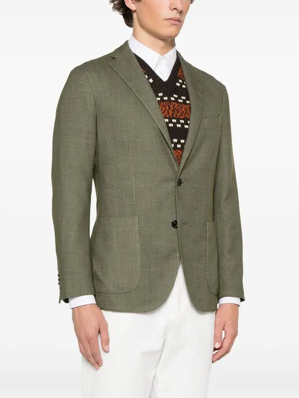 Boglioli Single-breasted Blazer - Green