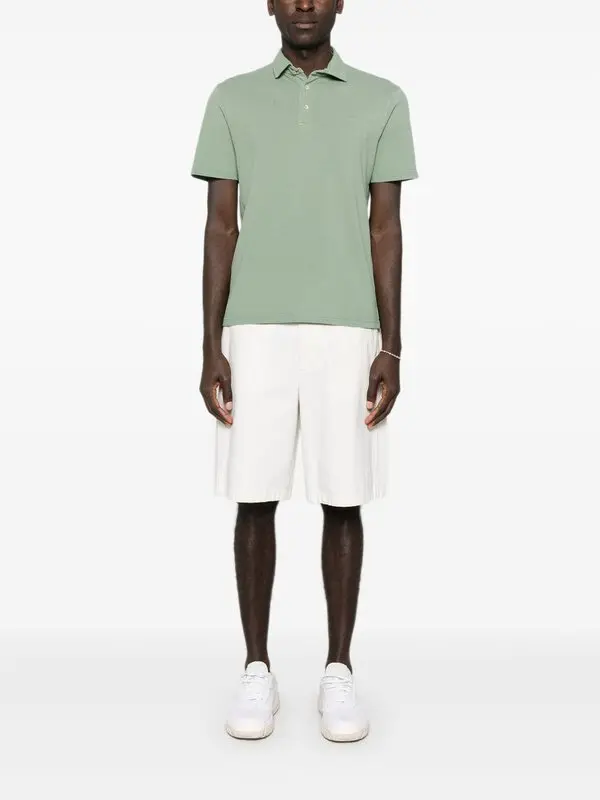 Fedeli Piqué Polo Shirt - Green