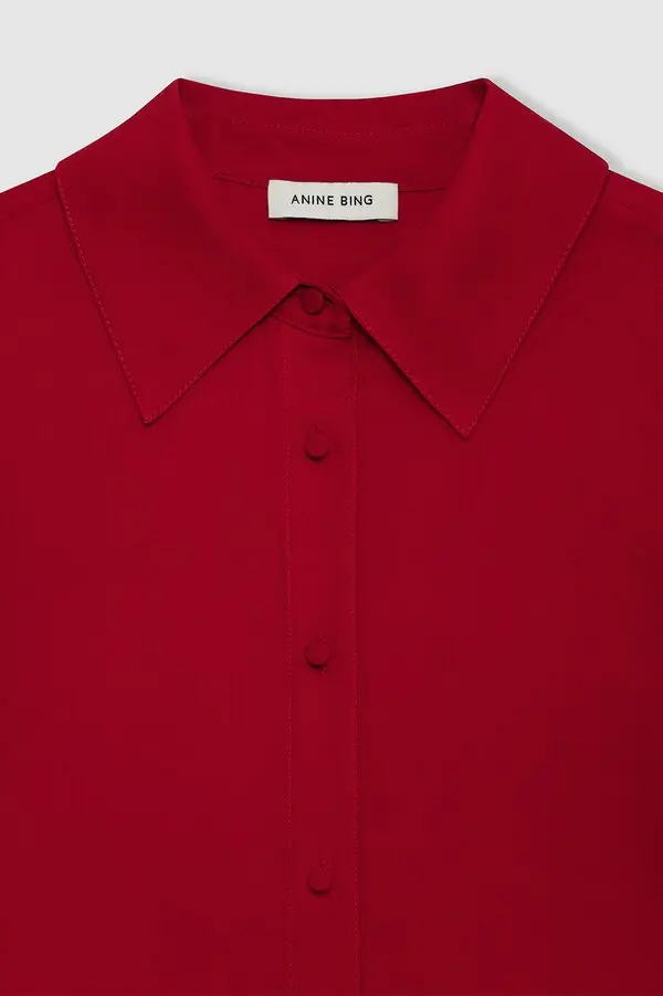 ANINE BING Bridget Shirt - Red
