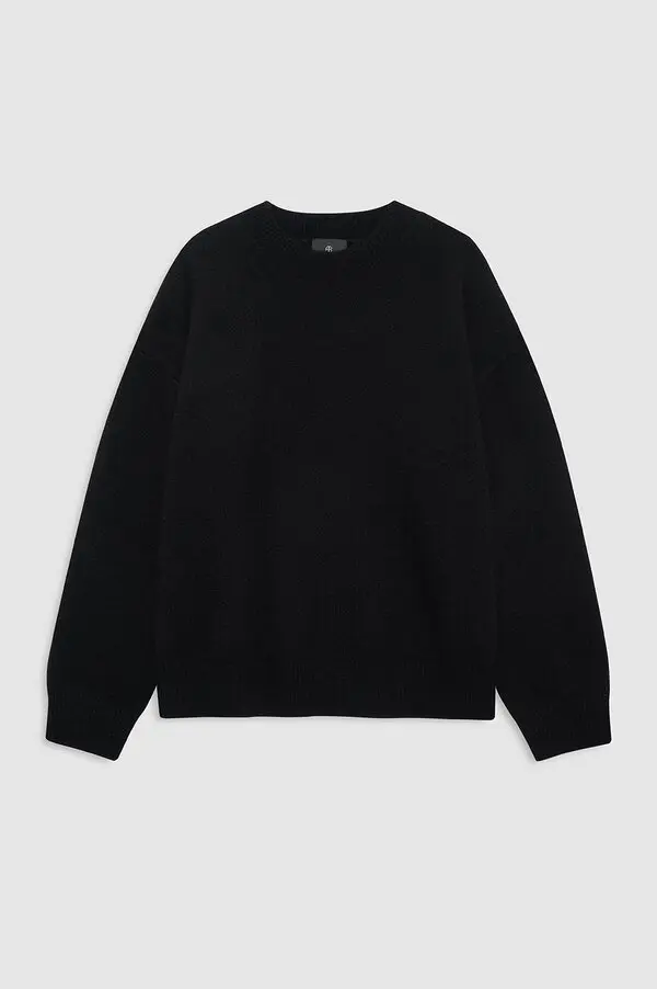 ANINE BING Lee Crew Sweater - Black