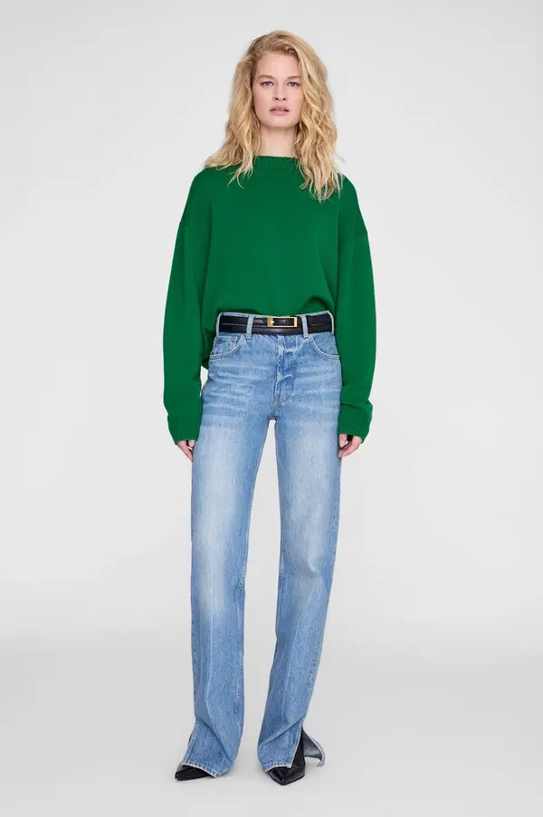 ANINE BING Lee Crew Sweater - Green