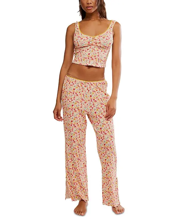 Free People Fresh In Love Lounge Set - Butter Combo