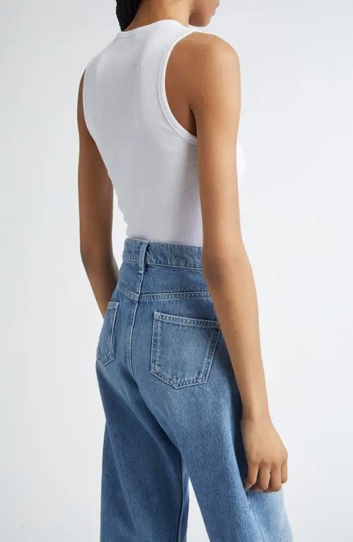 JW Anderson Anchor Logo Embroidered Tank - White