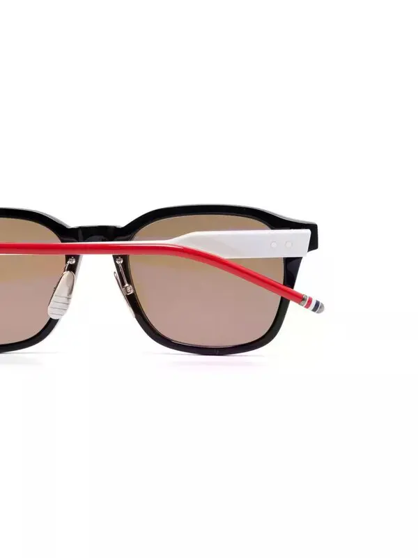 Thom Browne Geometric-frame Sunglasses - Black