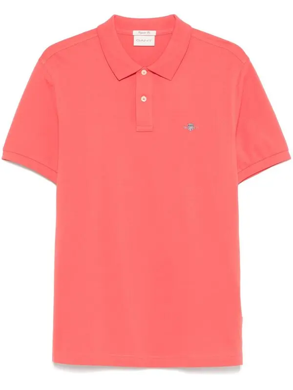 Gant Shield-motif Short-sleeve Polo Shirt