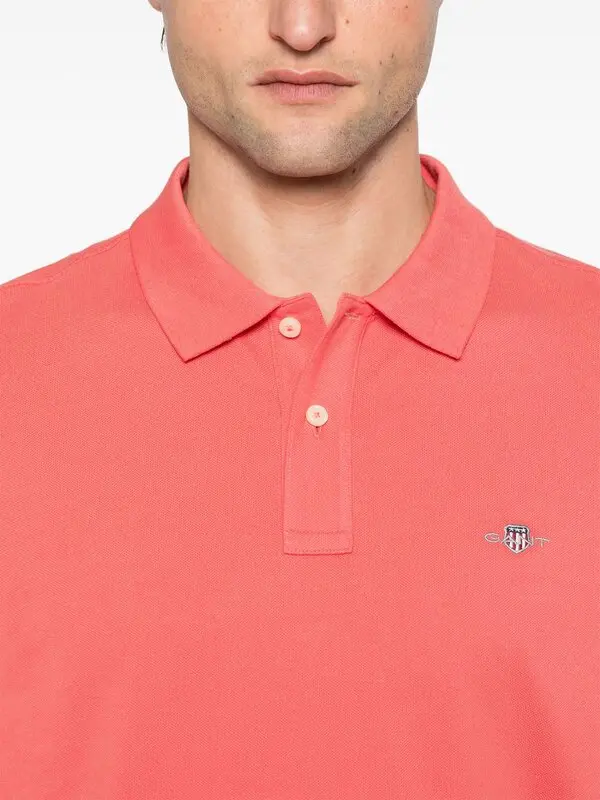 Gant Shield-motif Short-sleeve Polo Shirt