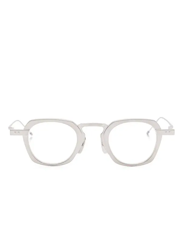 Thom Browne Round-frame Glasses - Silver